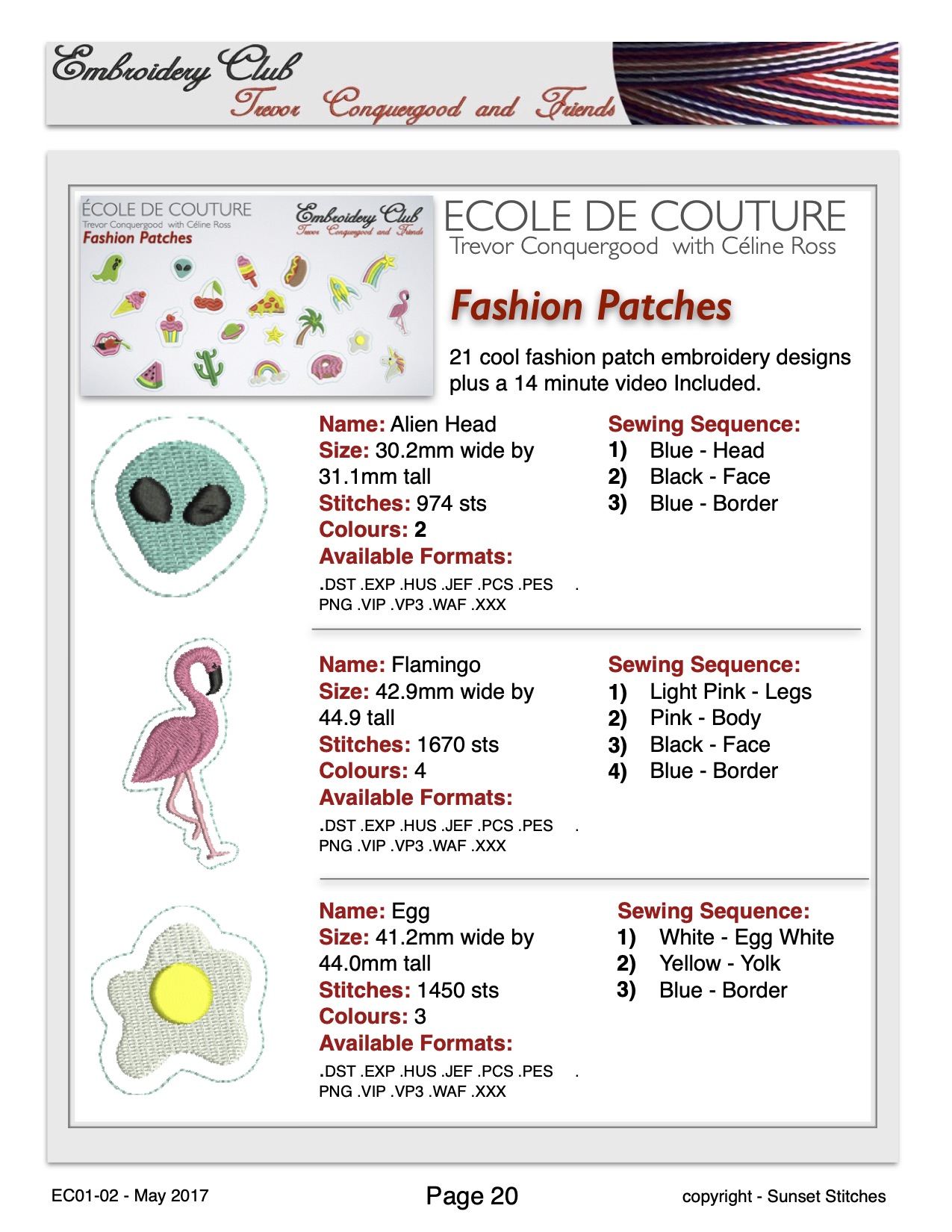 20 – Sunset Stitches