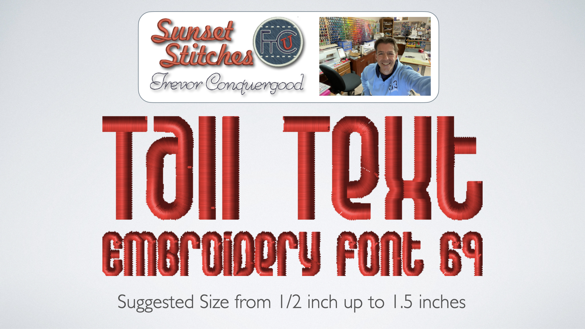 69 Tall Text – May 9th 2025 – Sunset Stitches